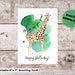 Printable Happy Birthday Card Giraffe Birthday Card Child Birthday Card ...