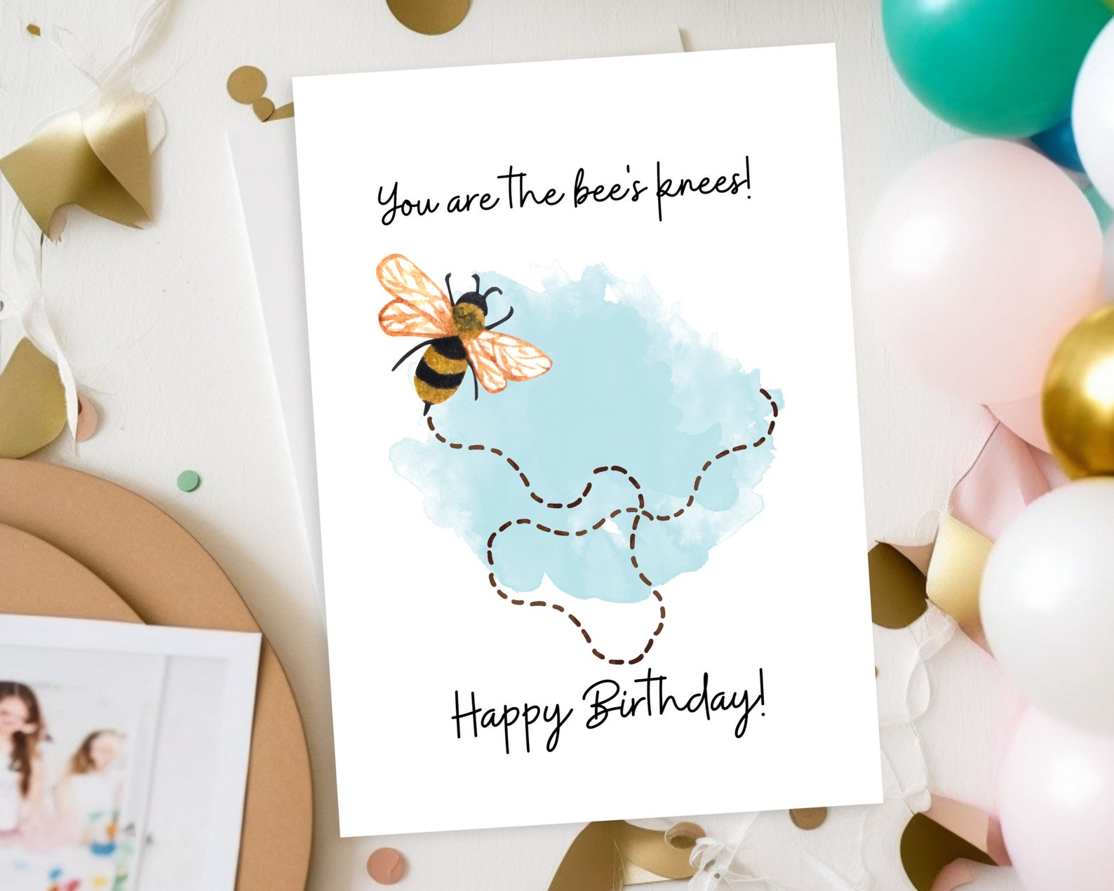 Printable Happy Birthday Card Bee Birthday Card Child Birthday Card ...