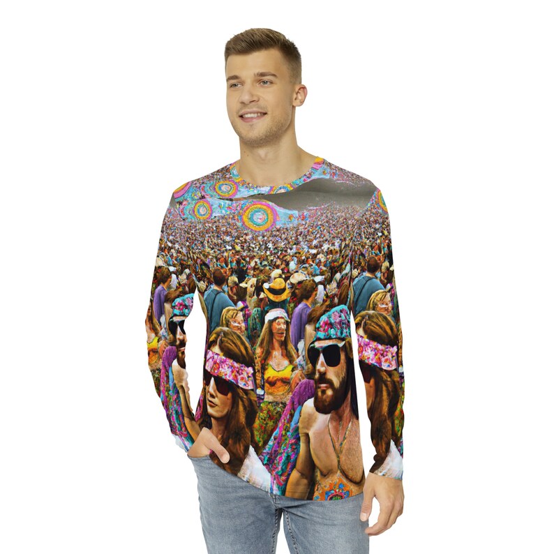 Long Sleeve Hippy Shirt Anti Facial Recognition Invisibility ...