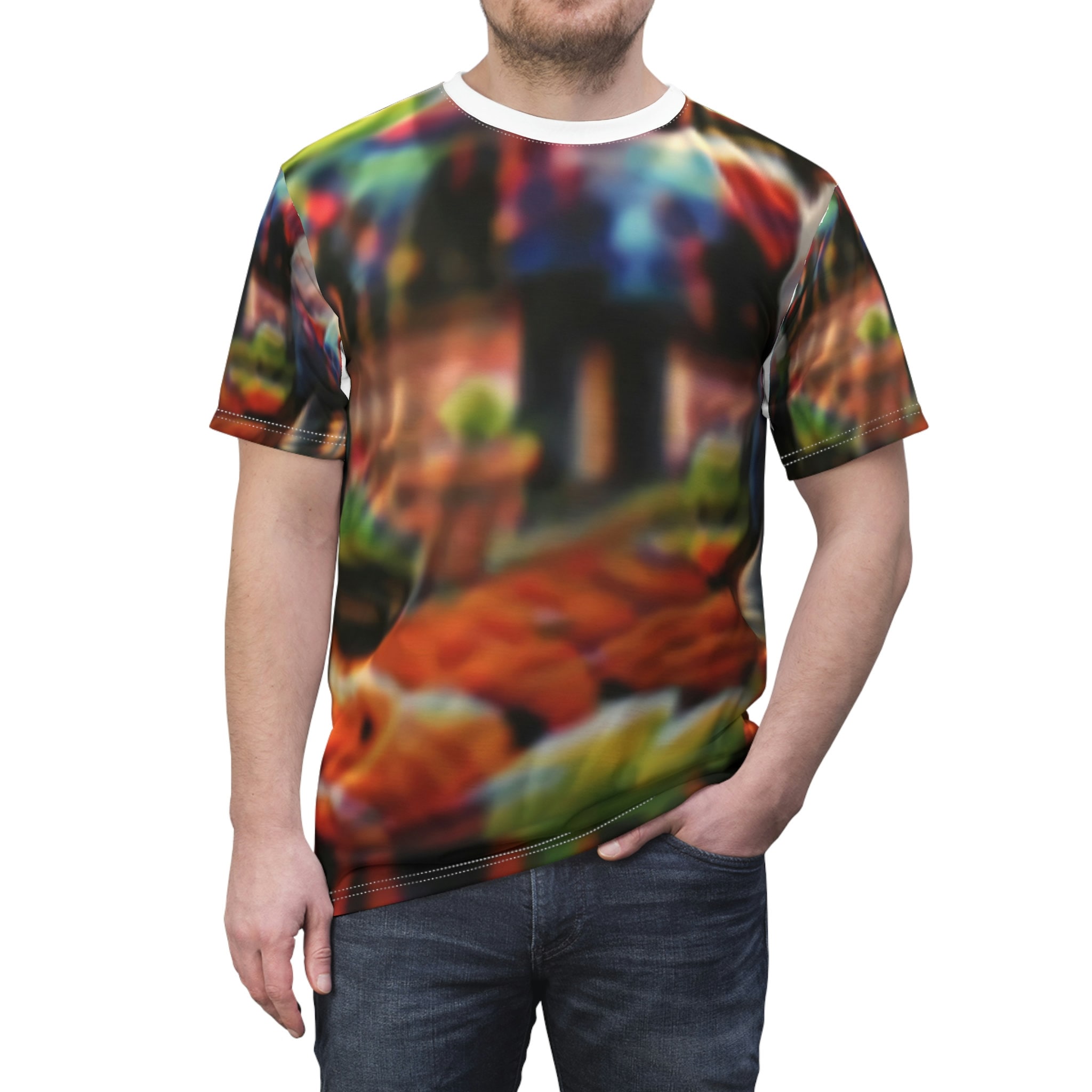 Anti Facial Recognition AI Invisibility Adversarial Pattern Unisex Cut ...