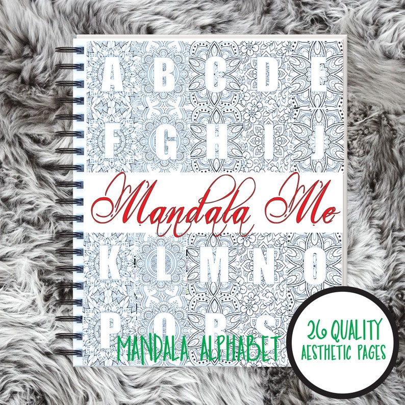 Mandala Alphabet - Coloring Pages - Etsy