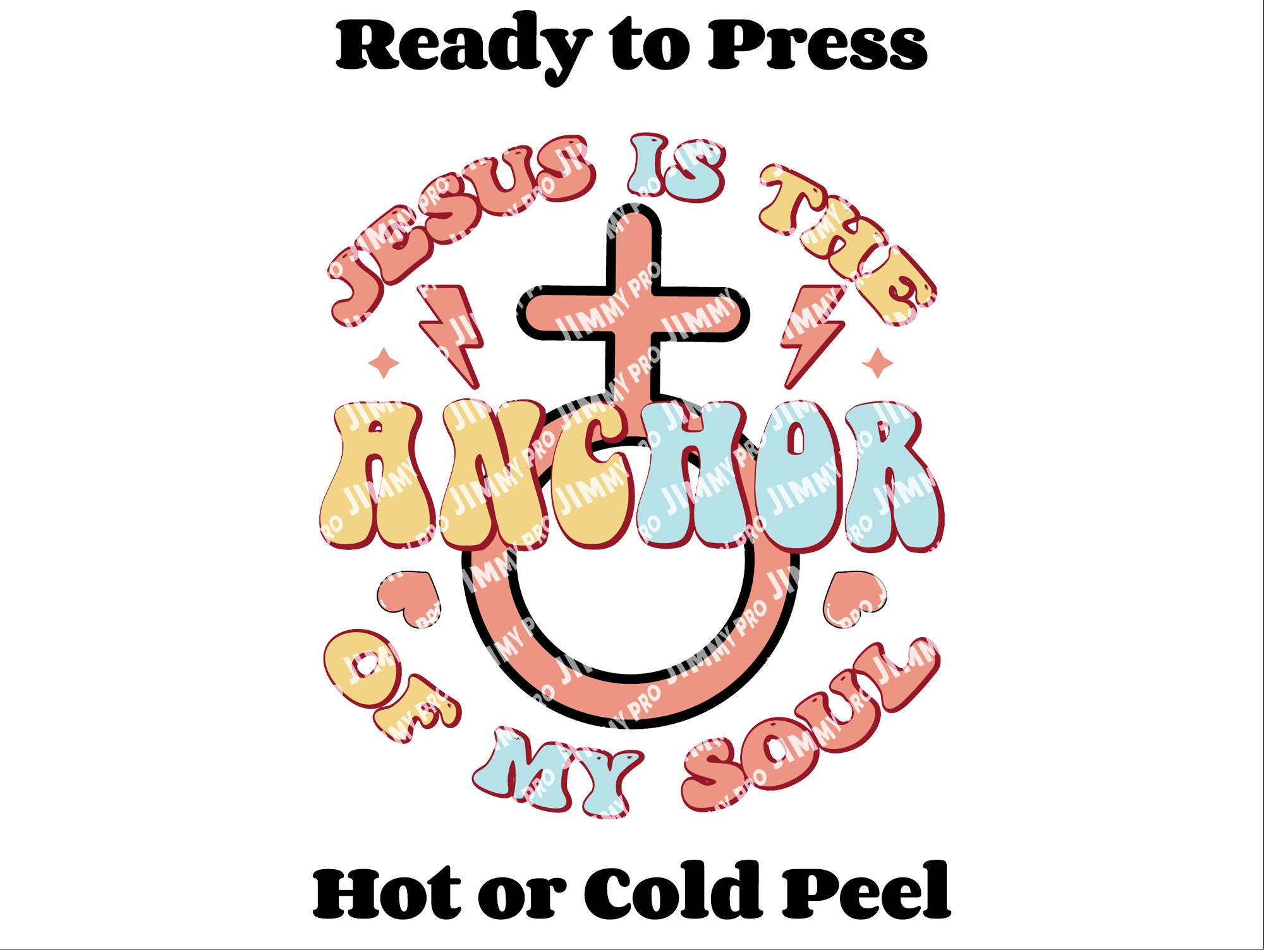 DTF Christian Full Color Transfers, Custom Direct to Film Design for ...