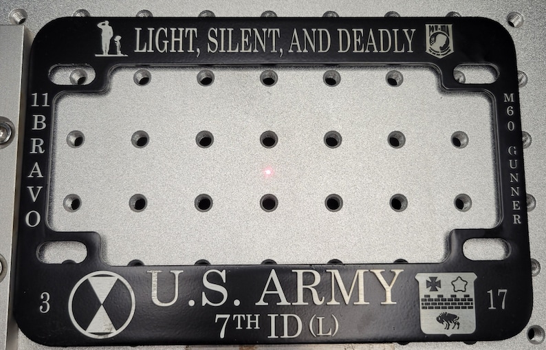 Laser Engraved Motorcycle License Plate Frame - Etsy