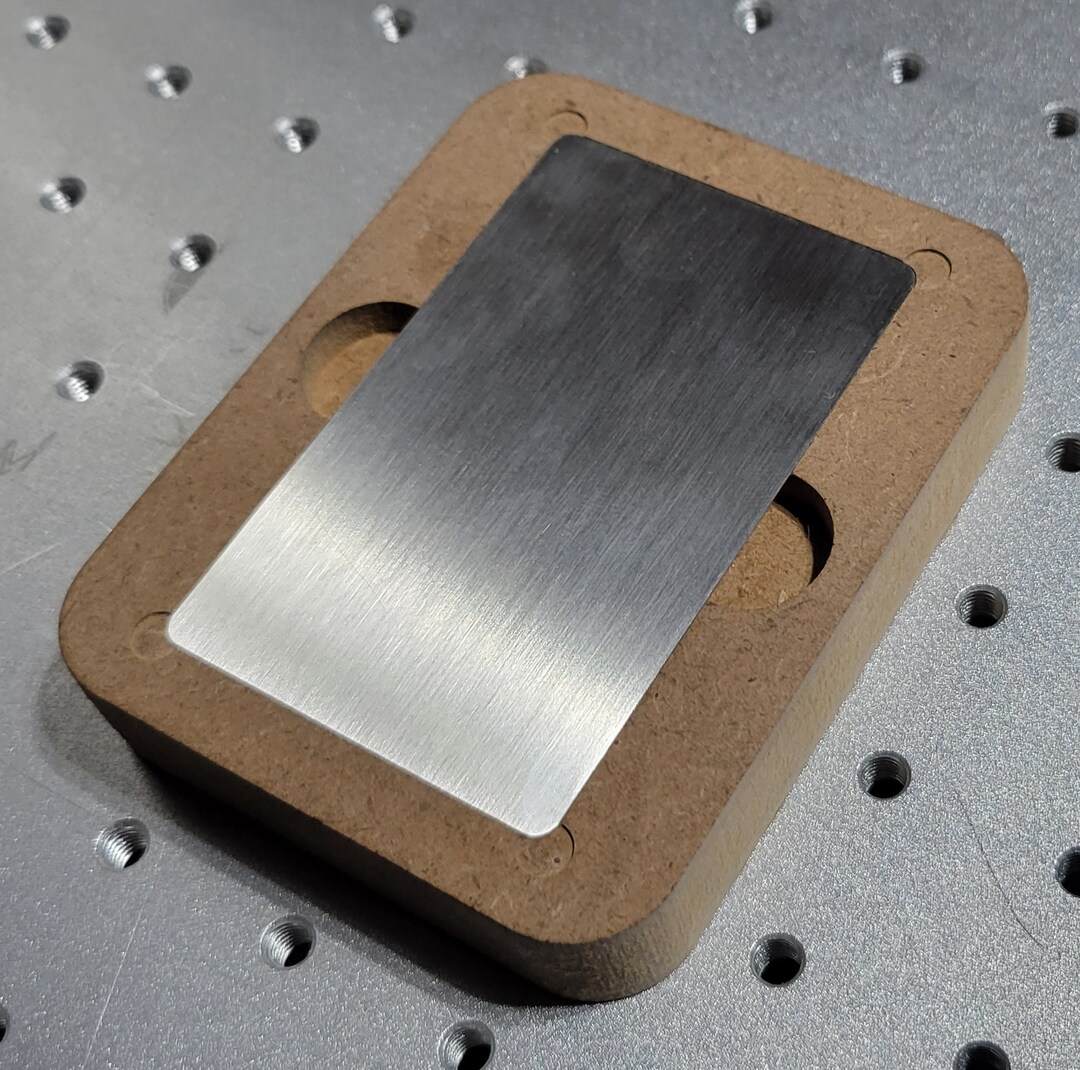 Laser Engraving Fixture for Business Cards Amazon (B083GSJ3PT ALUMINUM ...