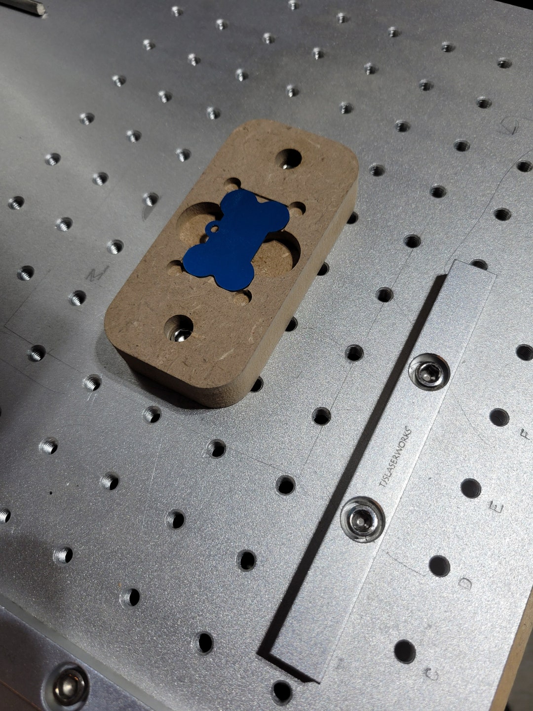 Laser Engraving Fixture for Aluminum Pet ID Tags Amazon B07YNMBHY7 - Etsy