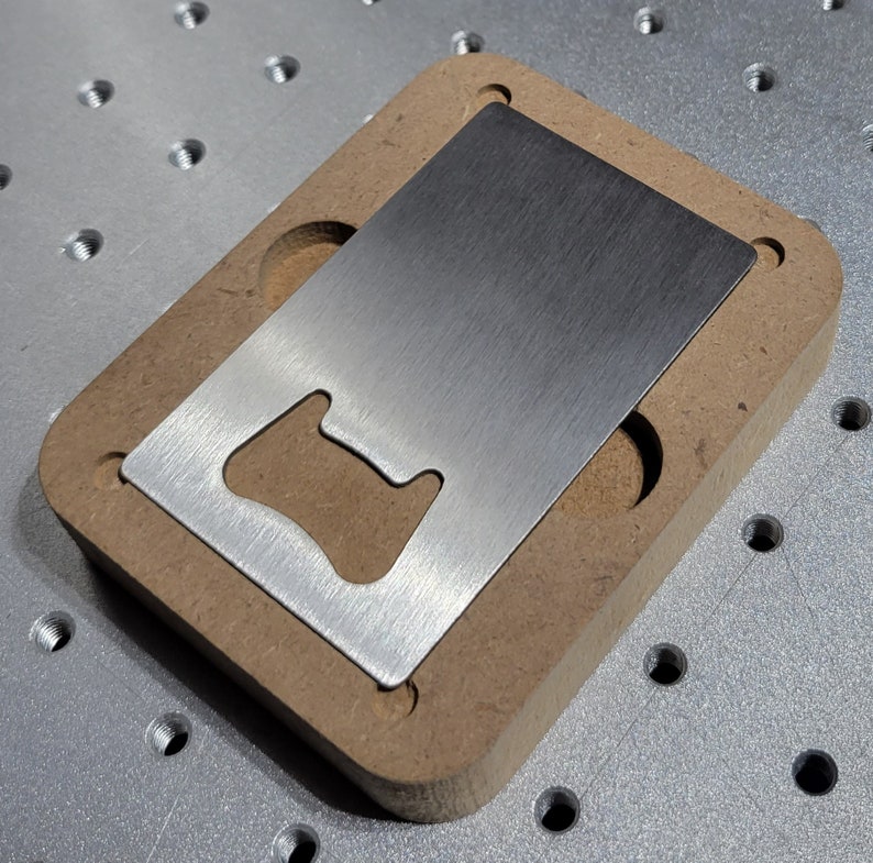 Laser Engraving Fixture for Stainless Steel Credit Card Bottle Openers Amazon B09NPZK6DQ - Etsy