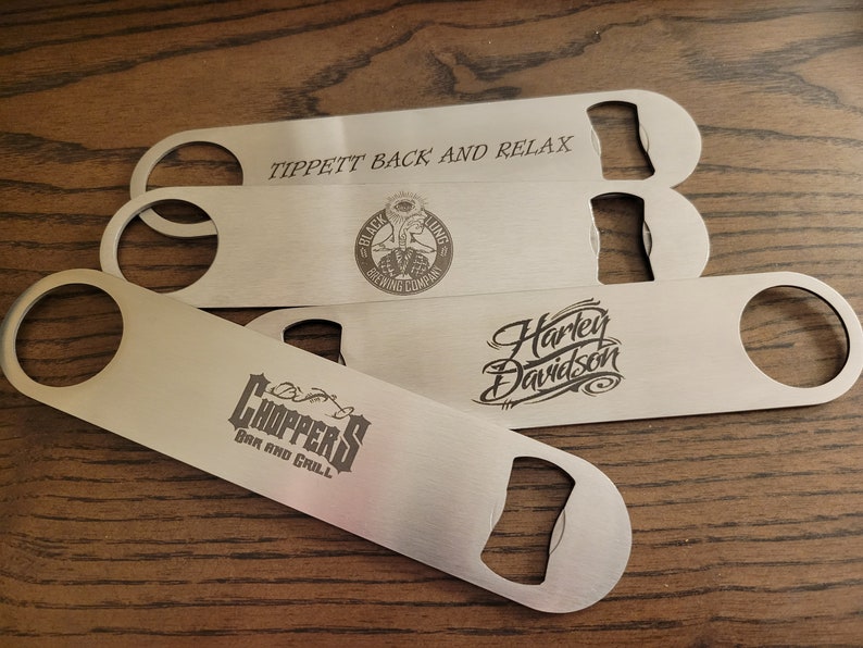 Custom Laser Engraved Stainless Steel Bottle Openers - Etsy
