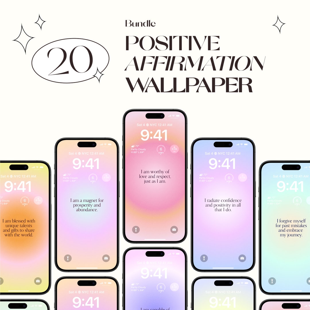 Positive Affirmation Wallpaper Aesthetic Manifesting Quotes Lockscreen ...