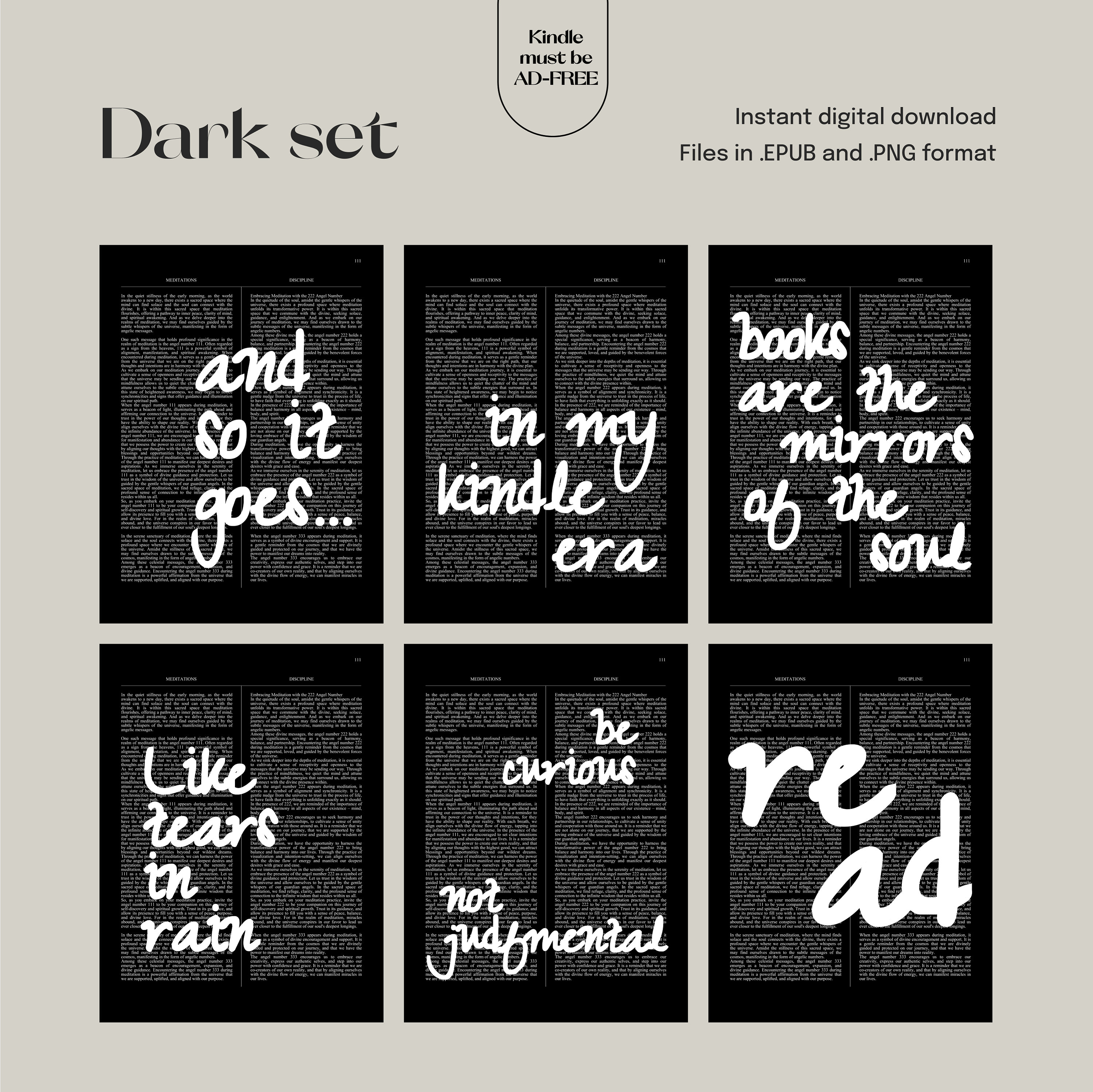 Black&white Quotes Kindle Wallpaper Emotional Support Quotes Kindle ...