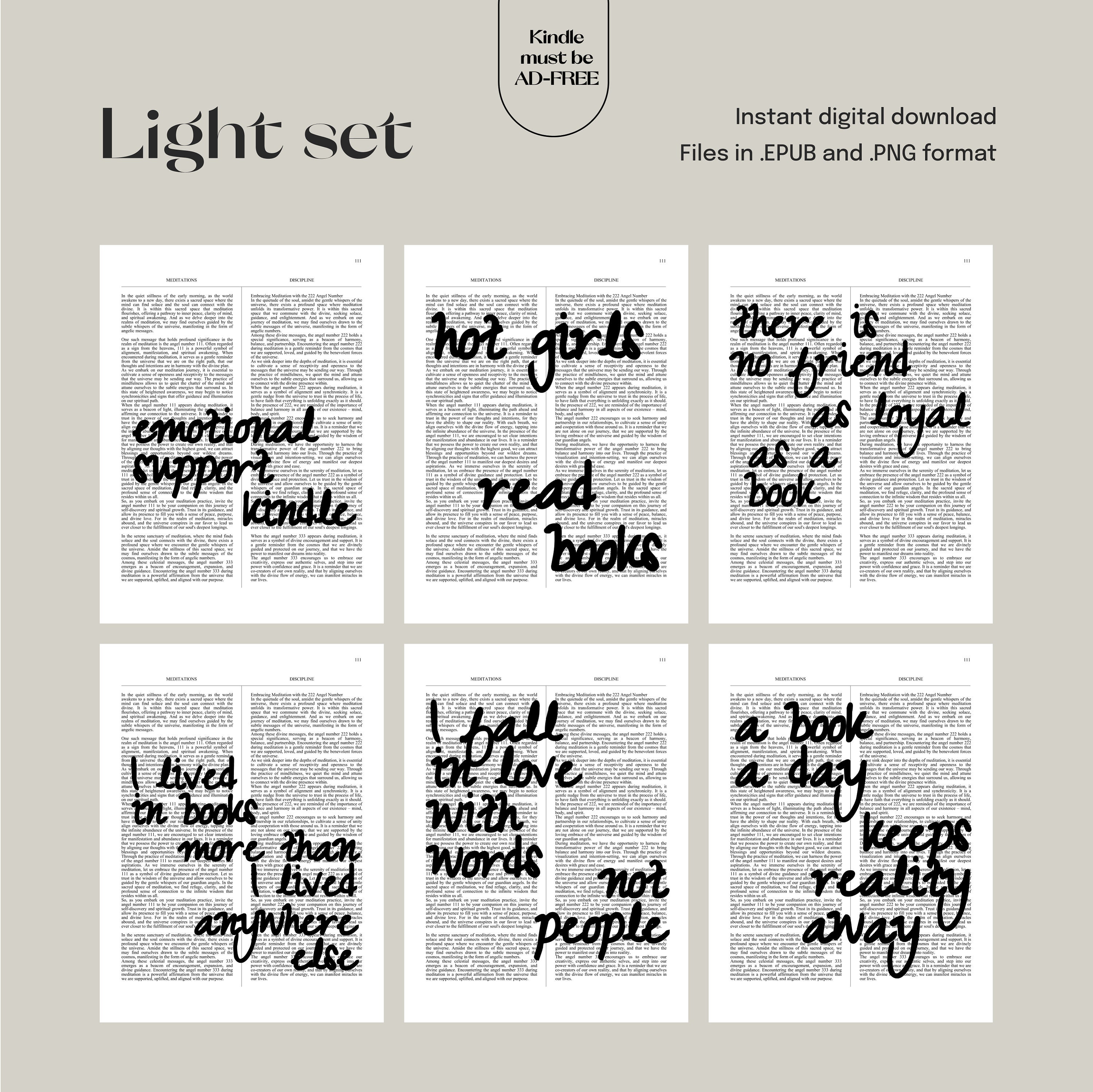 Black&white Quotes Kindle Wallpaper Emotional Support Quotes Kindle ...