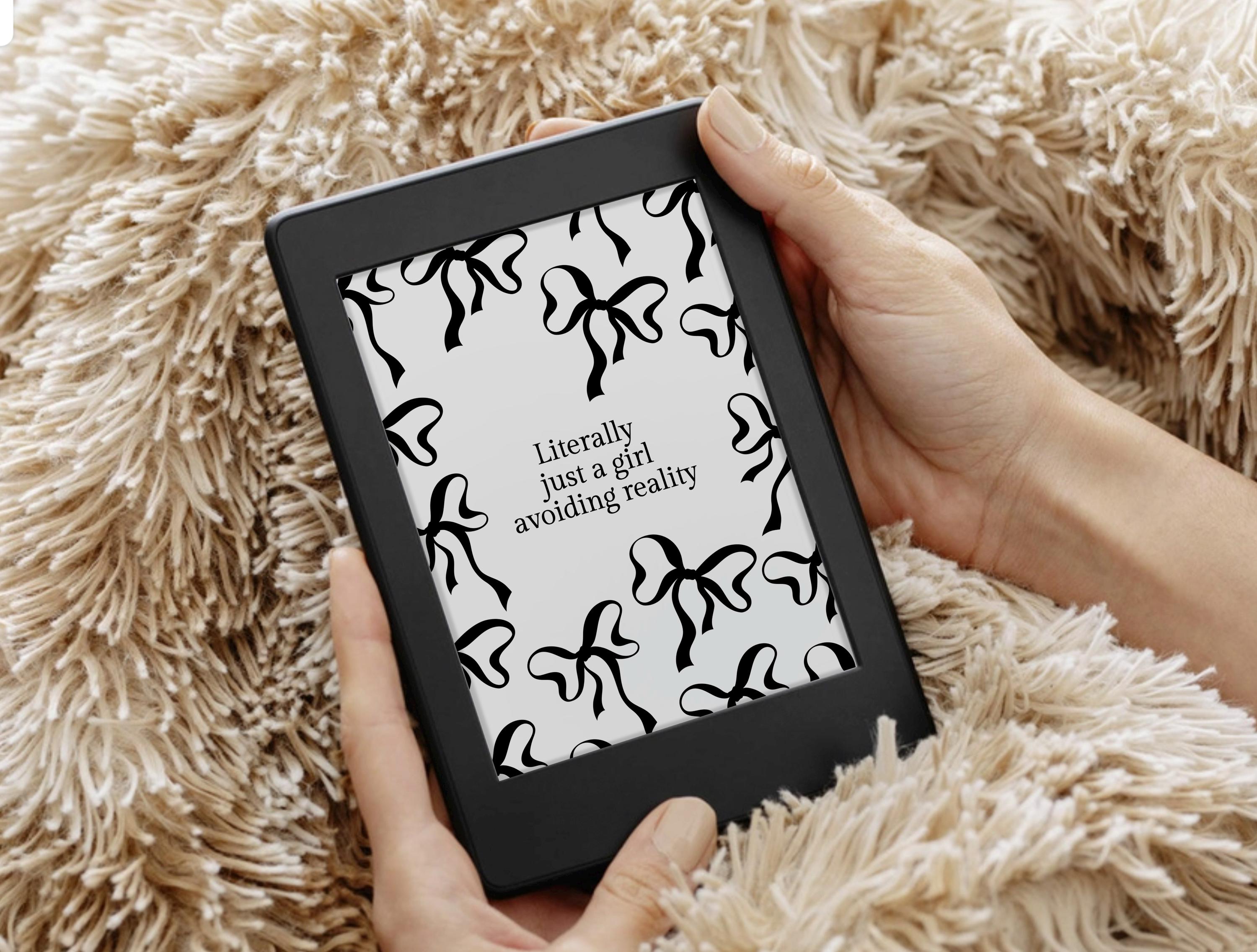 Coquette Kindle Lock Screen: Bow Design Wallpaper (digital Download) - Etsy