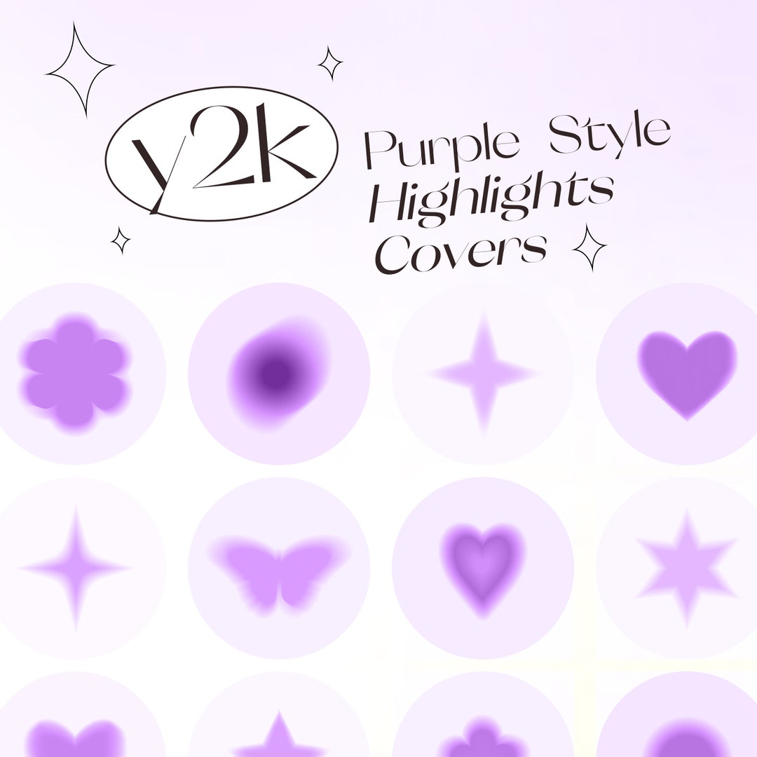 Aesthetic Purple Instagram Highlight, Girly Instagram Covers, Cute ...