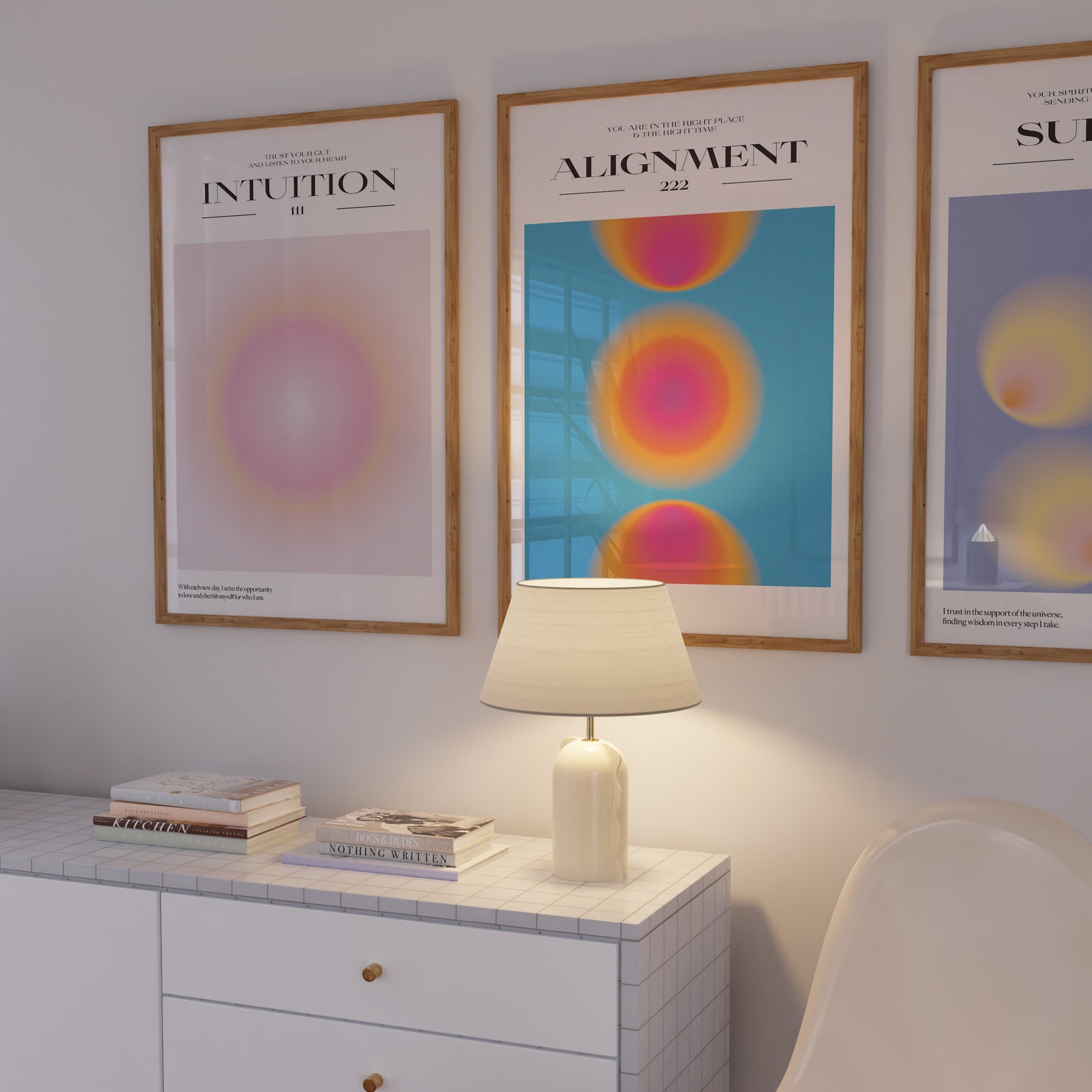 Angel Numbers Collection | Gradient Wall Art | Aura Angel Number ...
