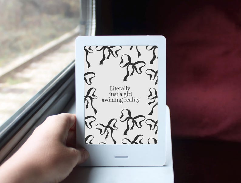 Coquette Kindle Lock Screen: Bow Design Wallpaper (digital Download) - Etsy