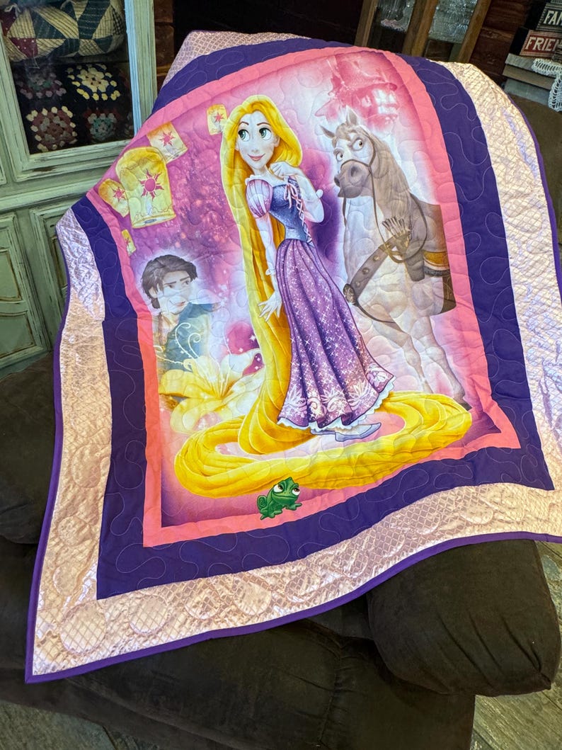 Rapunzel Quilt/throw - Etsy