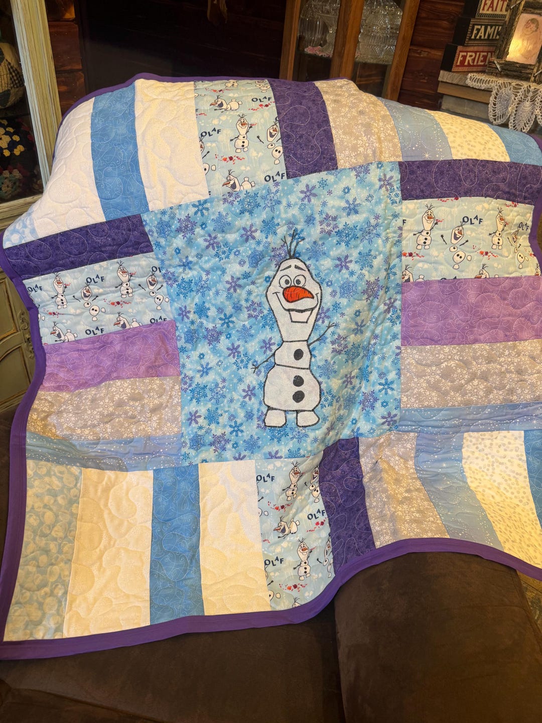 Olaf Quilt/ Throw Applique - Etsy
