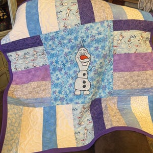 Olaf Quilt/ Throw Applique - Etsy
