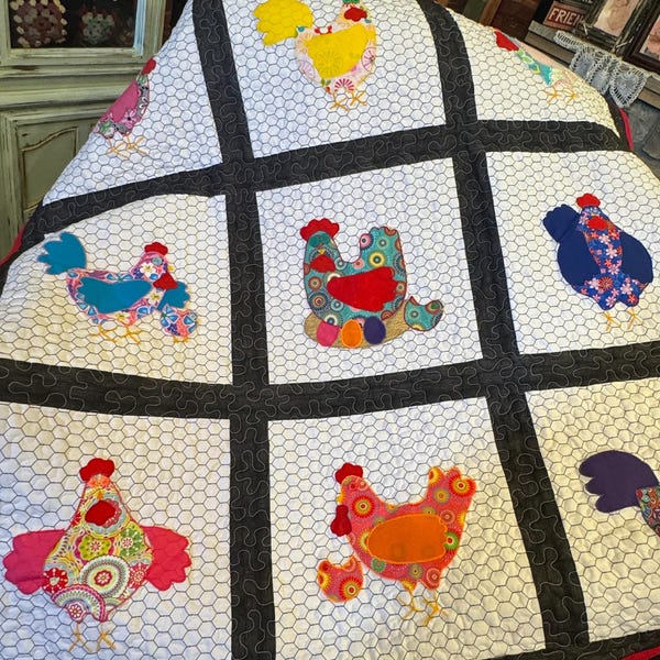 Chicken Applique - Etsy