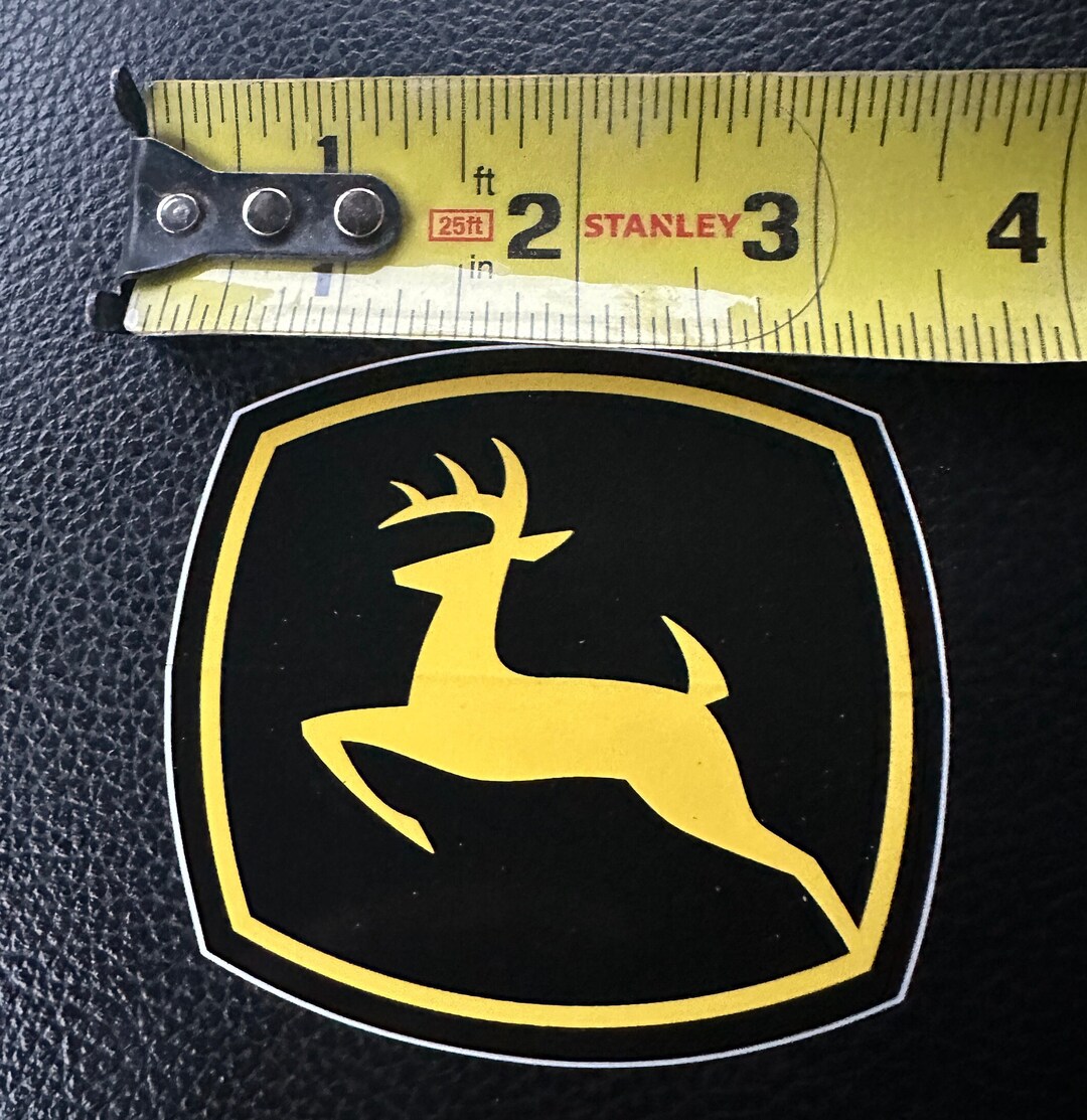 John Deere Decal Black & Yellow - Etsy