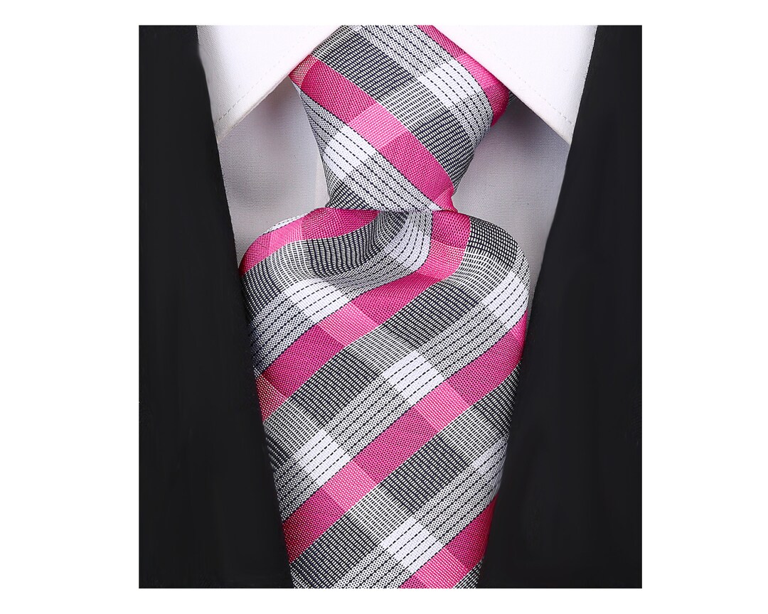 Scott Allan Pink Tie | Plaid Neckties for Men | Corbatas Para Hombres ...