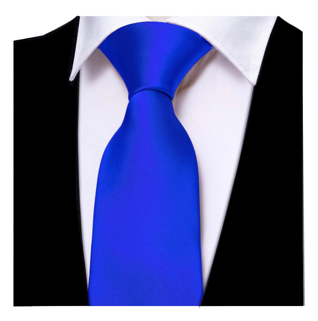 Scott Allan Solid Royal Blue Color Ties for Men | Classic Men's Tie ...