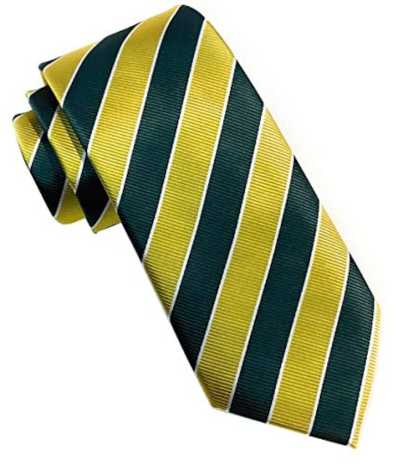 Scott Allan Regiment Stripe Ties | Green and Gold Necktie | Ties for ...