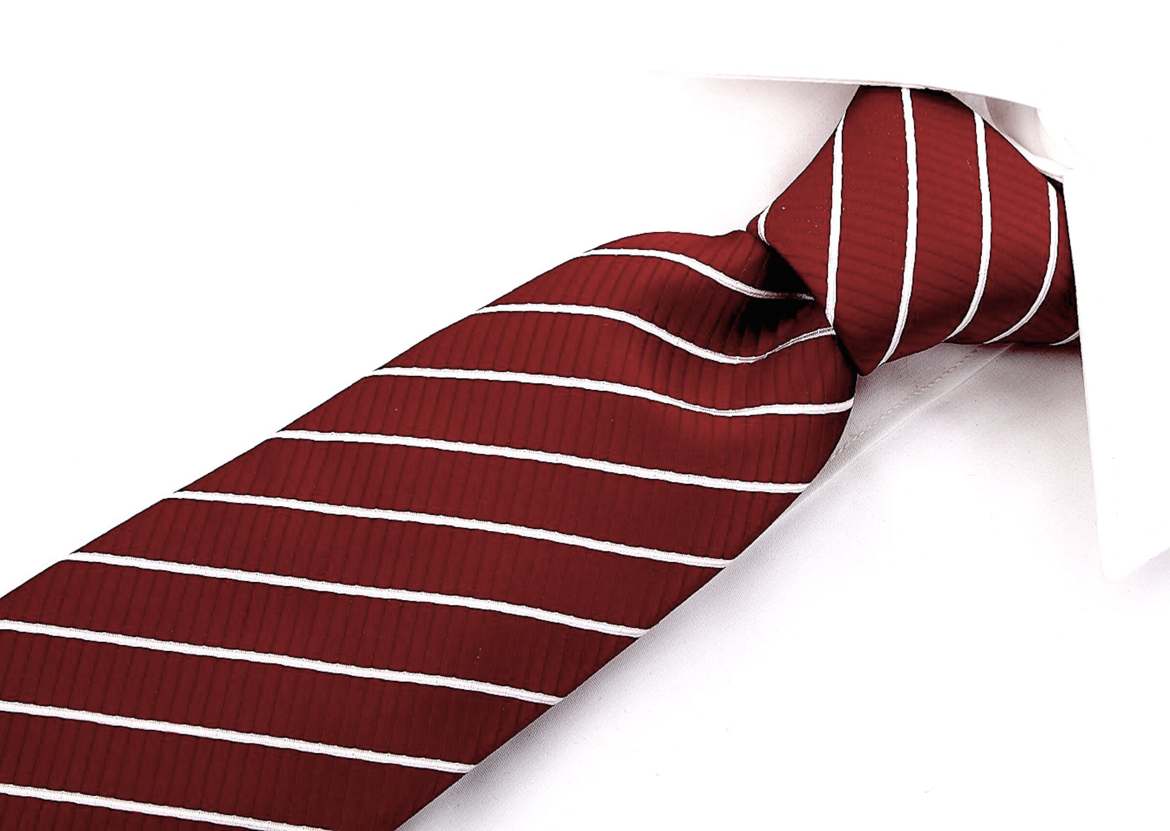 Scott Allan Classic Burgundy Mens Tie Stripe Maroon Mens Tie for Him ...