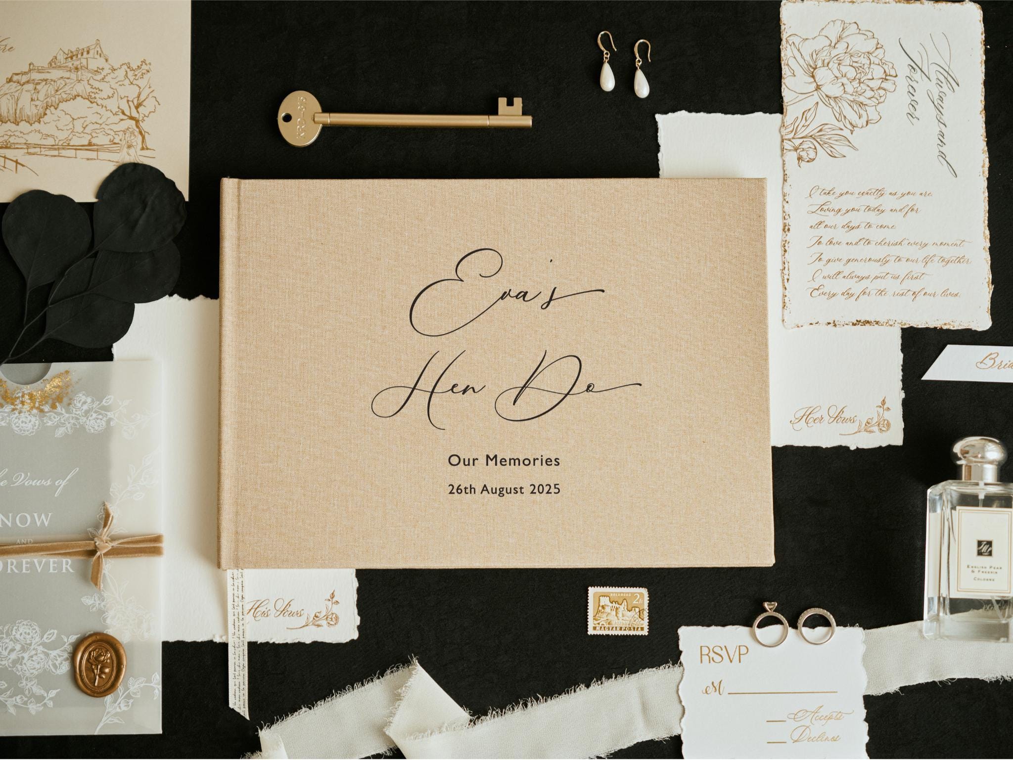 Custom Letters to the Bride Scrapbook, Hen Do Scrapbook, Bridal Shower ...
