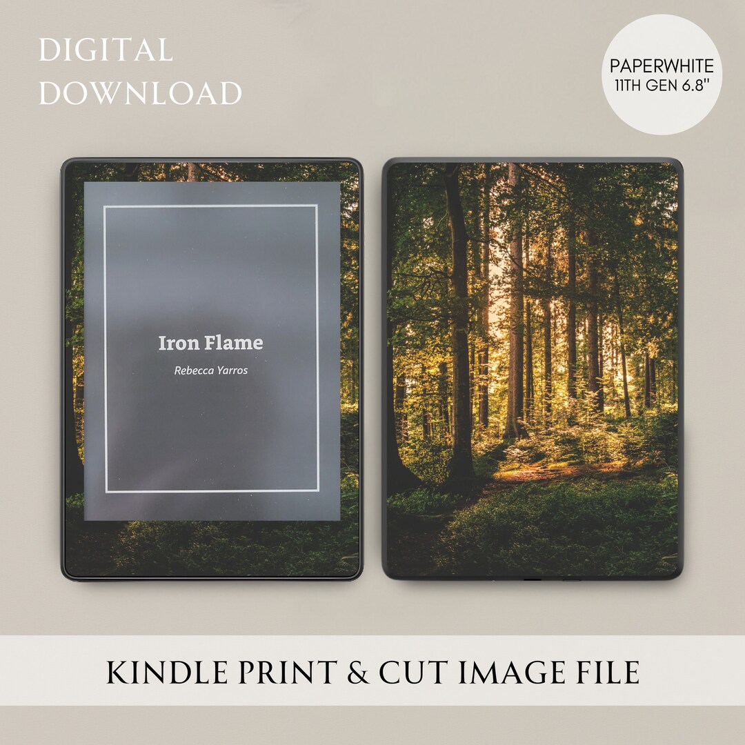 Sun Dappled Forest Kindle Skin PNG Print and Cut File | Paperwhite Gen ...