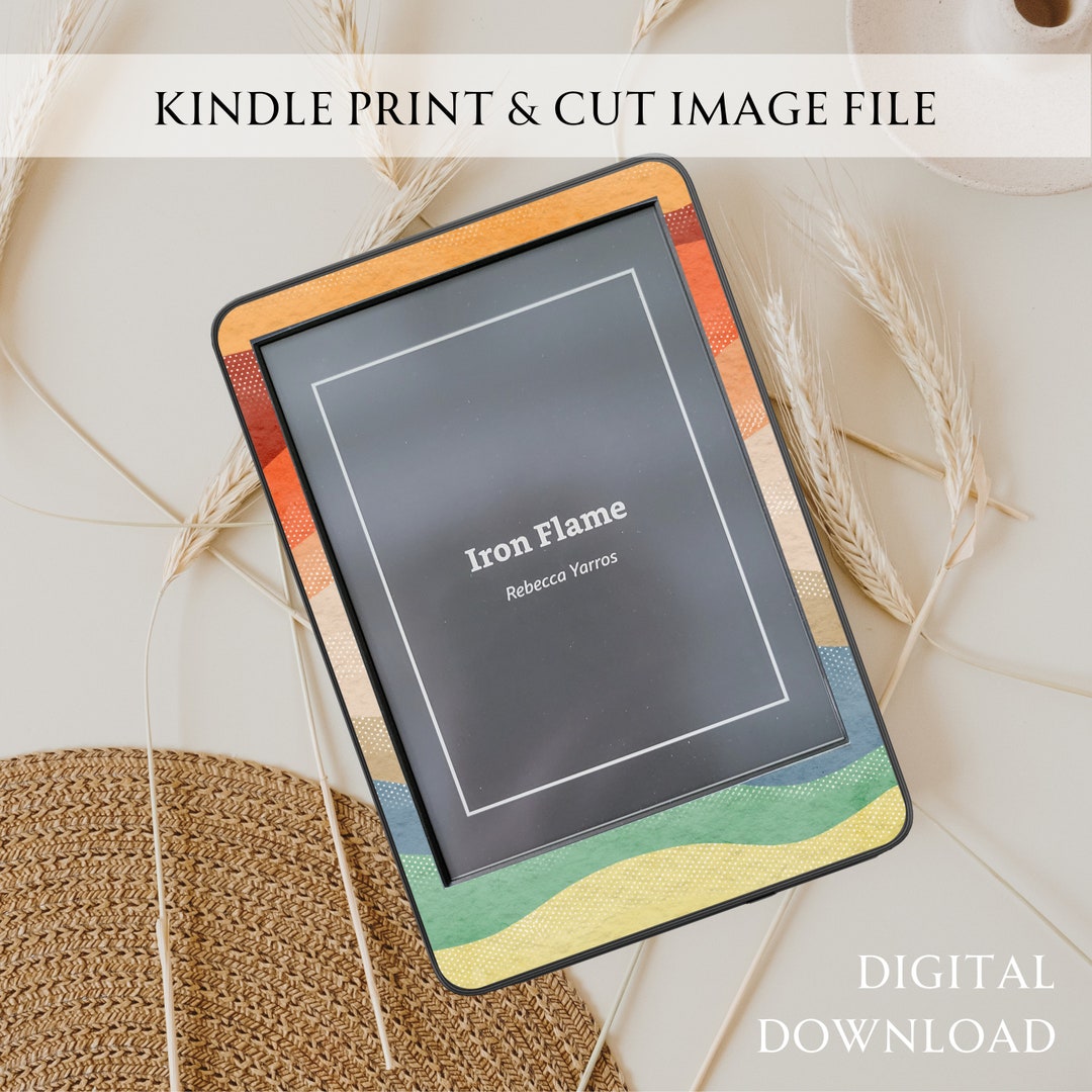 Kindle Skin PNG Print and Cut File 2022 BASIC Kindle 6 Instant Download ...