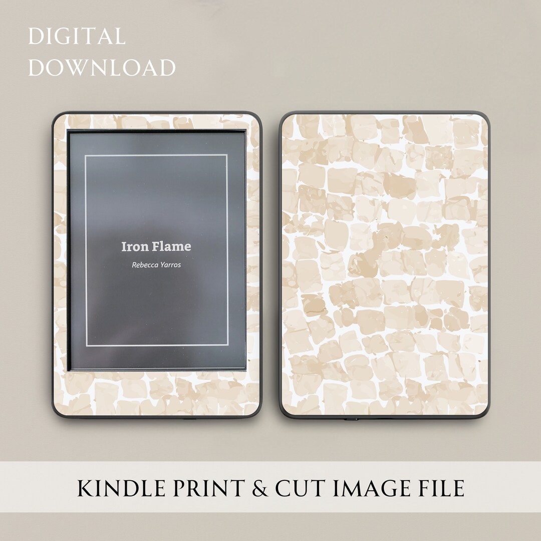 Stone Watercolor Kindle Skin PNG Print and Cut File | 2022 BASIC Kindle ...