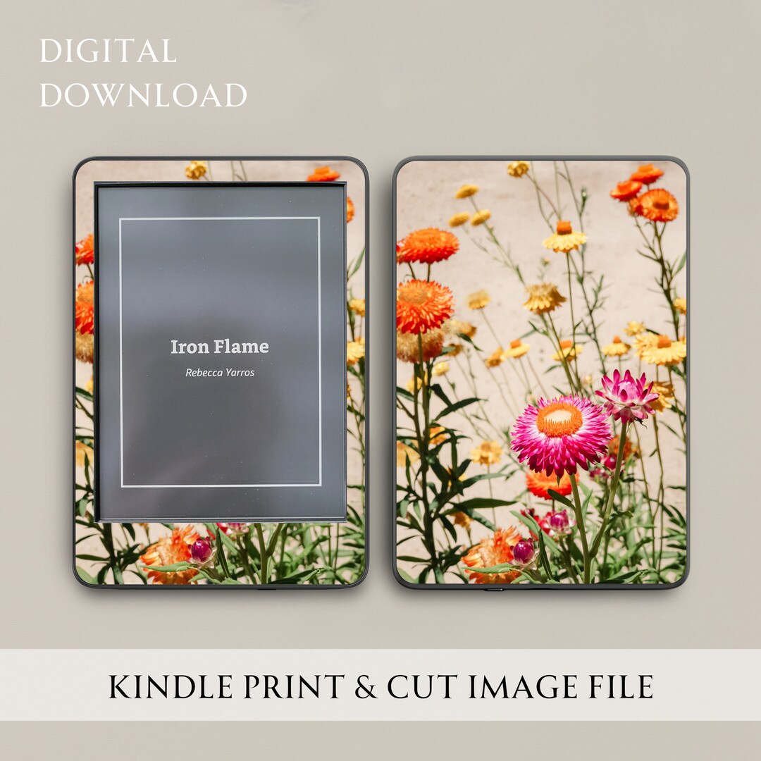 Wildflower Meadow Kindle Skin PNG Print and Cut File | 2022 BASIC ...