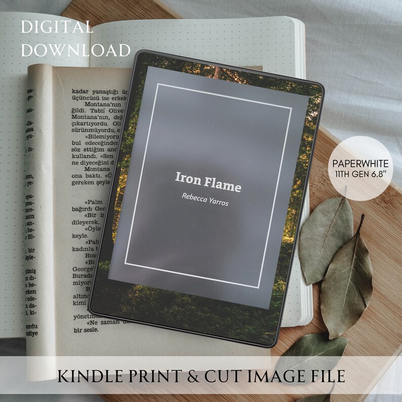 Sun Dappled Forest Kindle Skin PNG Print and Cut File | Paperwhite Gen ...