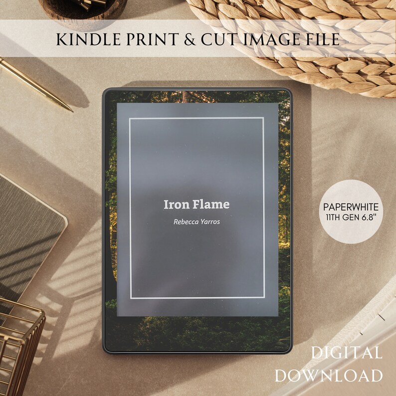 Sun Dappled Forest Kindle Skin PNG Print and Cut File | Paperwhite Gen ...