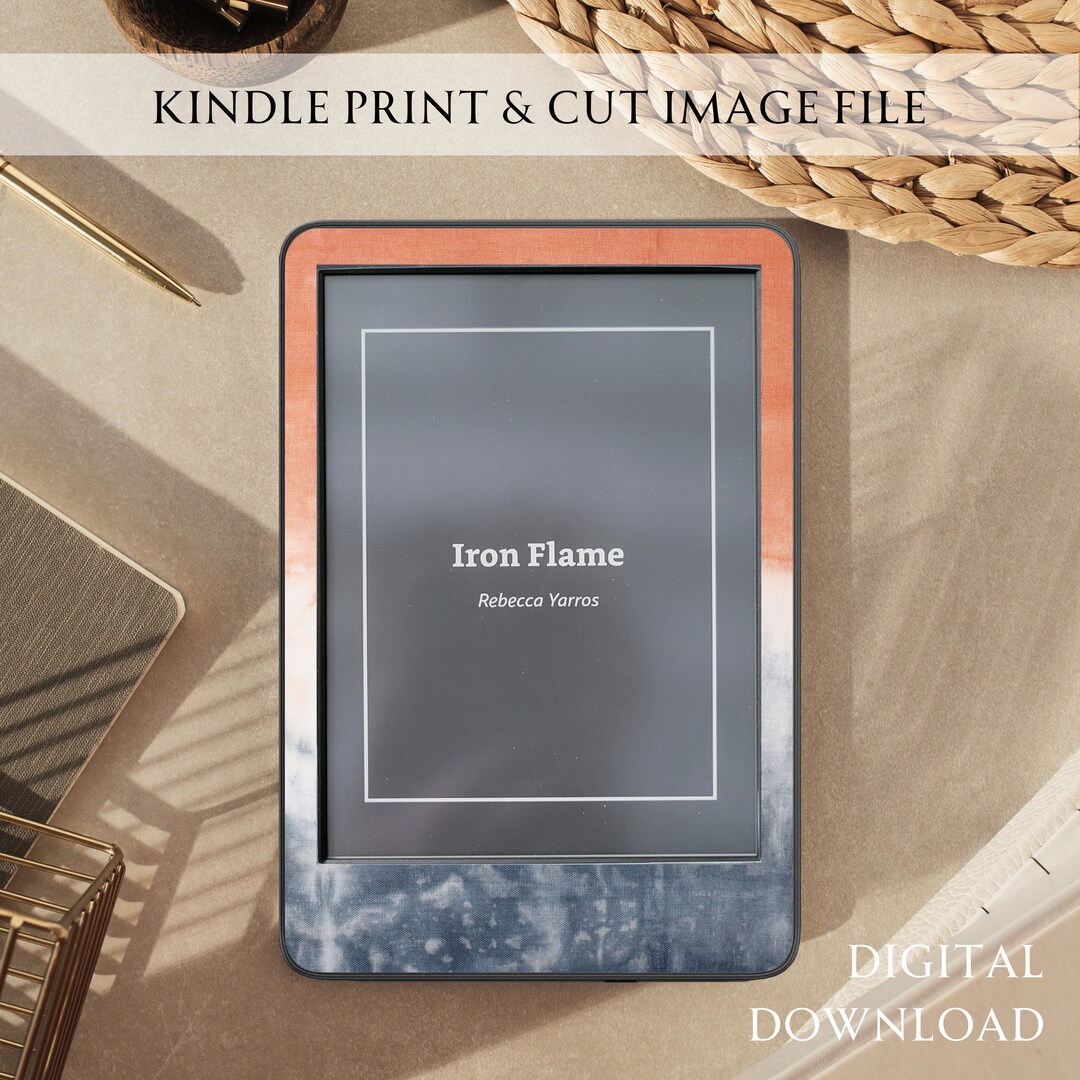 Neutral Tie Dye Kindle Skin PNG Print and Cut File | 2022 BASIC Kindle ...