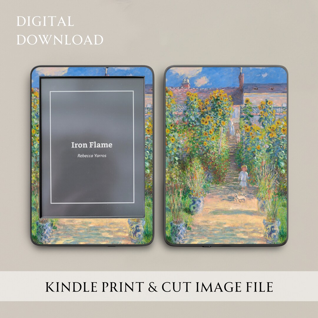 Kindle Skin PNG Print and Cut File 2022 BASIC Kindle 6 Instant Download ...