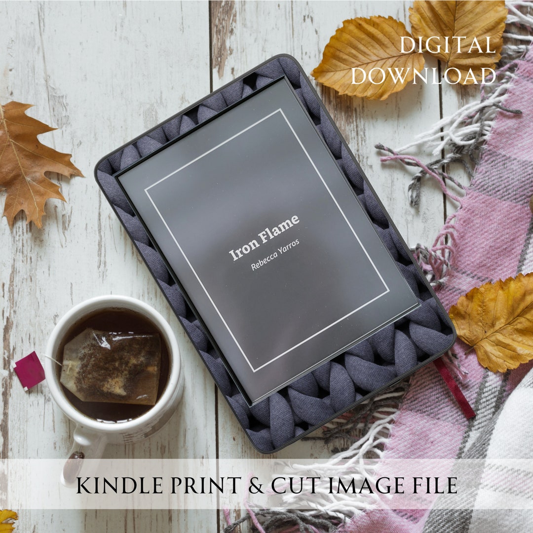 Jumbo Knit Kindle Skin PNG Print and Cut File | 2022, 2024 BASIC Kindle ...