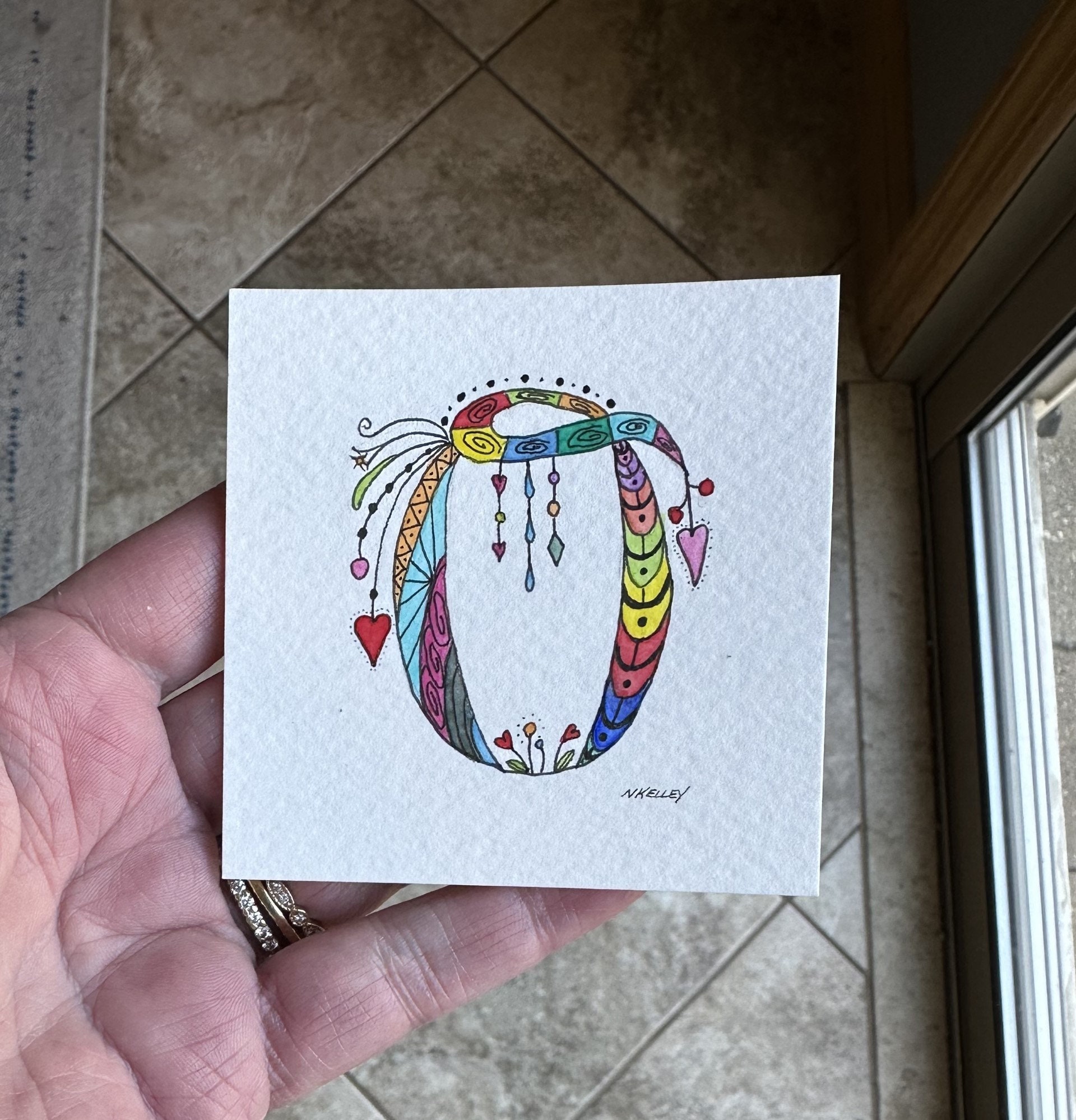 O Letter O Painting Original Painting NOT a Print Tiny - Etsy