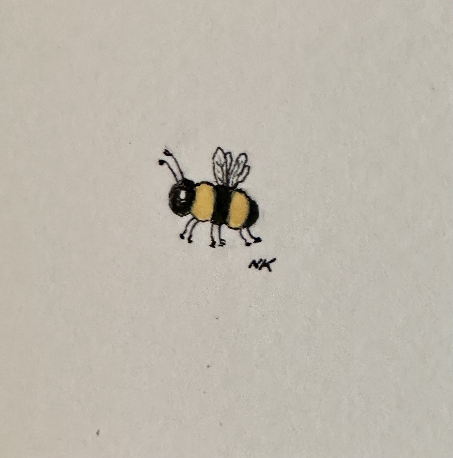 Super Miniature Bee II Original Painting NOT a Print - Etsy