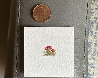 Super Miniature Fox Painting - Original Painting - NOT a Print - Tiny ...