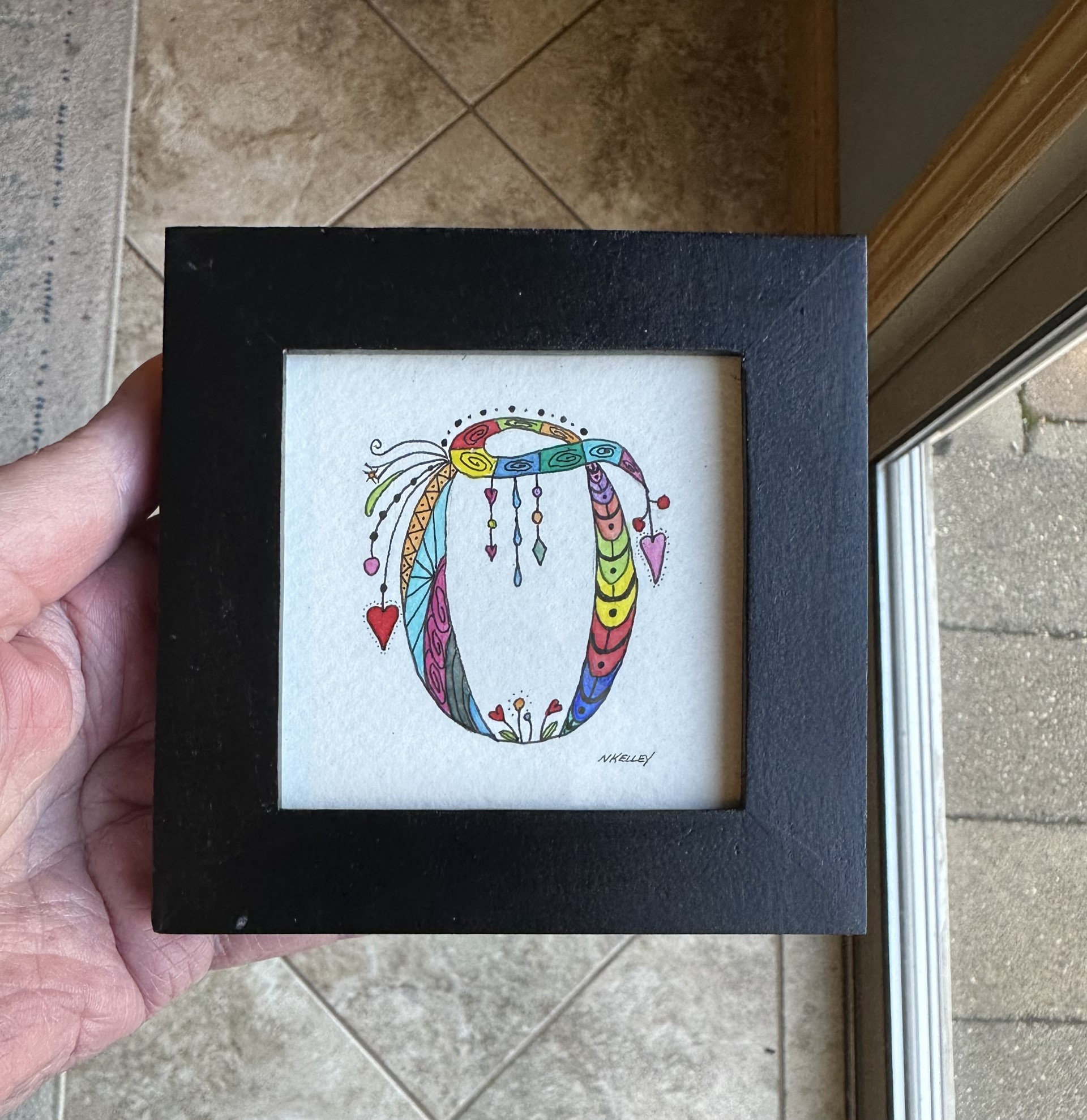 O Letter O Painting Original Painting NOT a Print Tiny - Etsy