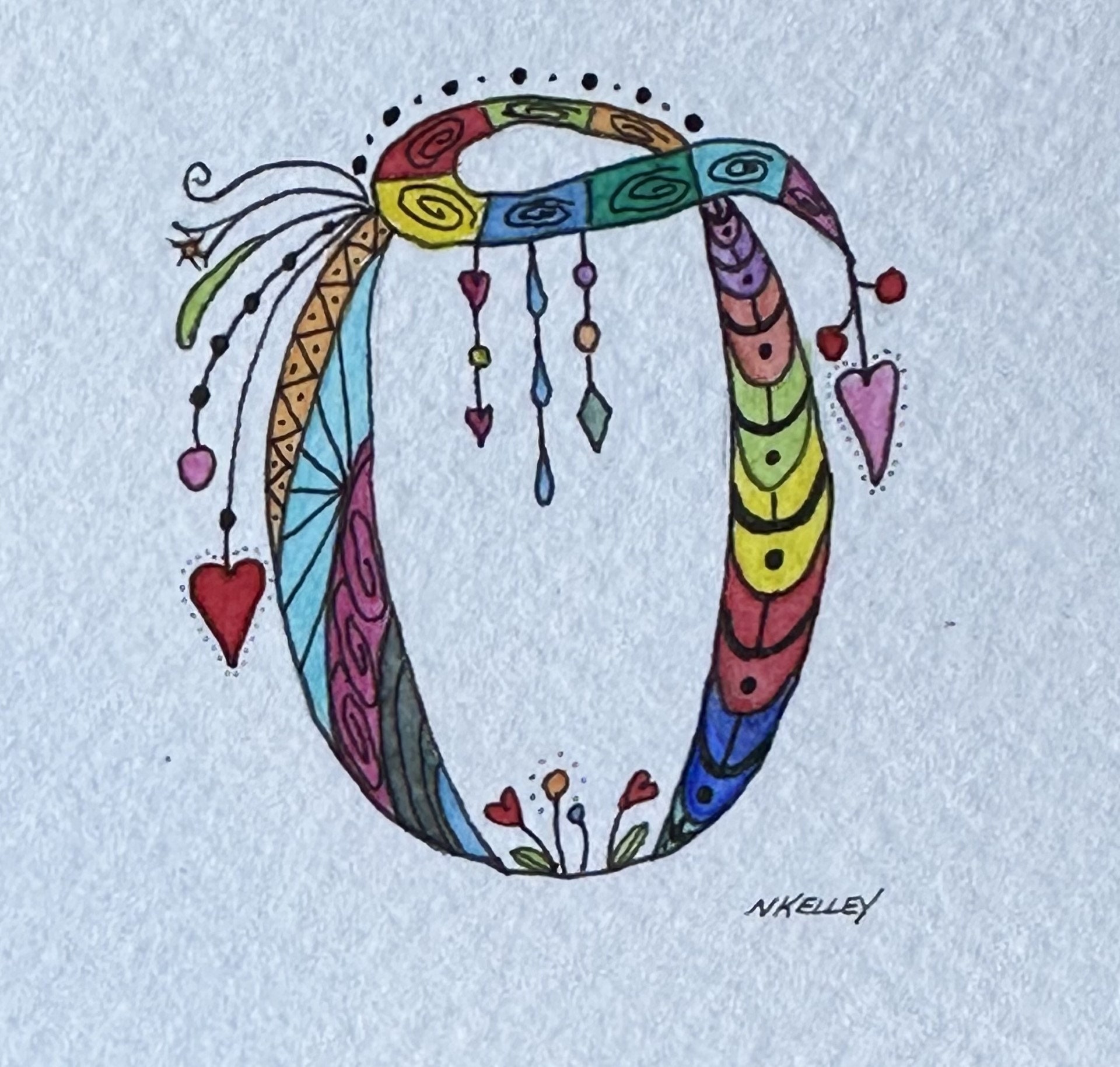 O Letter O Painting Original Painting NOT a Print Tiny - Etsy