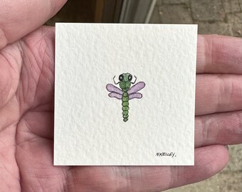 Super Miniature Fox Painting - Original Painting - NOT a Print - Tiny ...