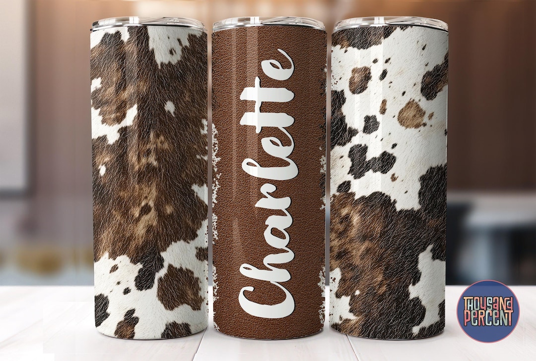 Cowhide Tumbler Wrap PNG: Rustic Western Design (digital Download) - Etsy