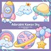Cute Kawaii Sky Svg Bundle, 20 Transparent Png, Layered Svg Files for ...