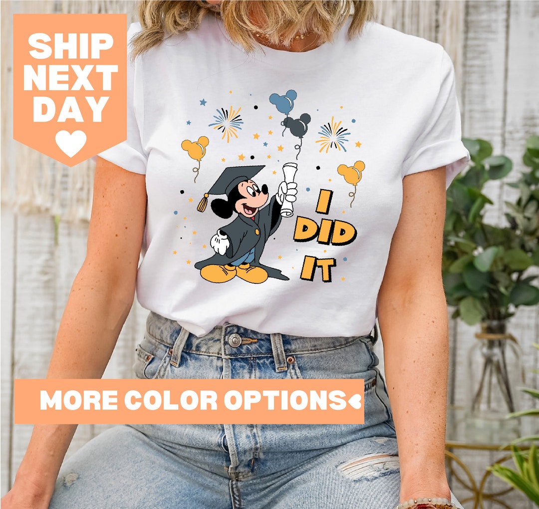 Disney Graduation Shirts, Class of 2024, Senior T-shirt, Collage Life ...