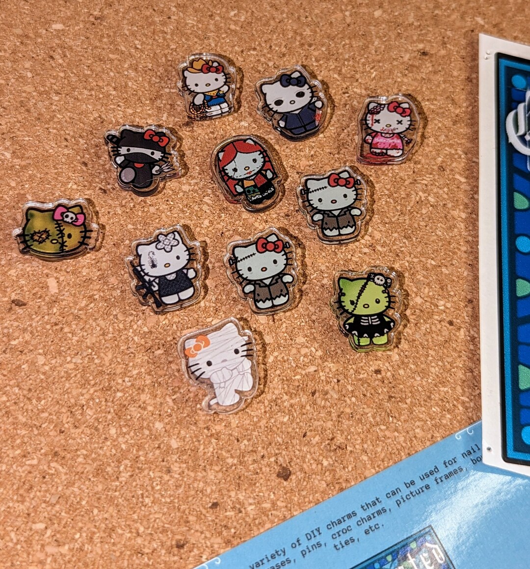 15 Pcs Hello Kitty Halloween Push Pins, Kawaii Push Pins, Bulletin ...
