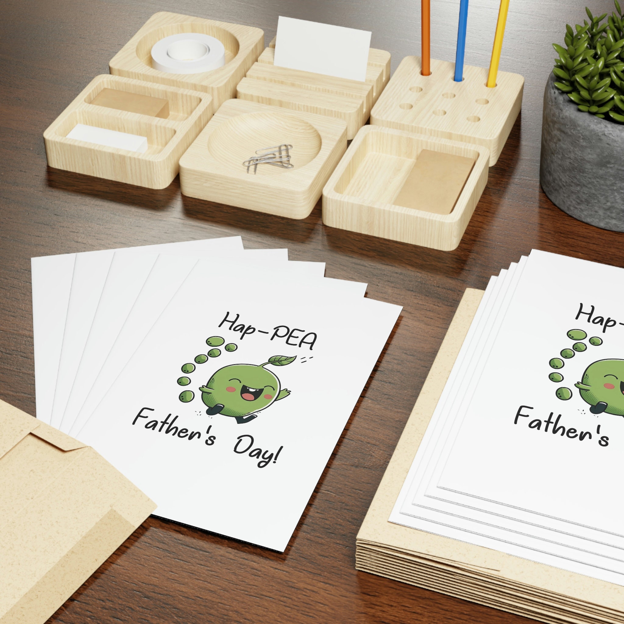 Fathers Day Card, Funny Father's Day Card, Hap-pea Fathers Day ...