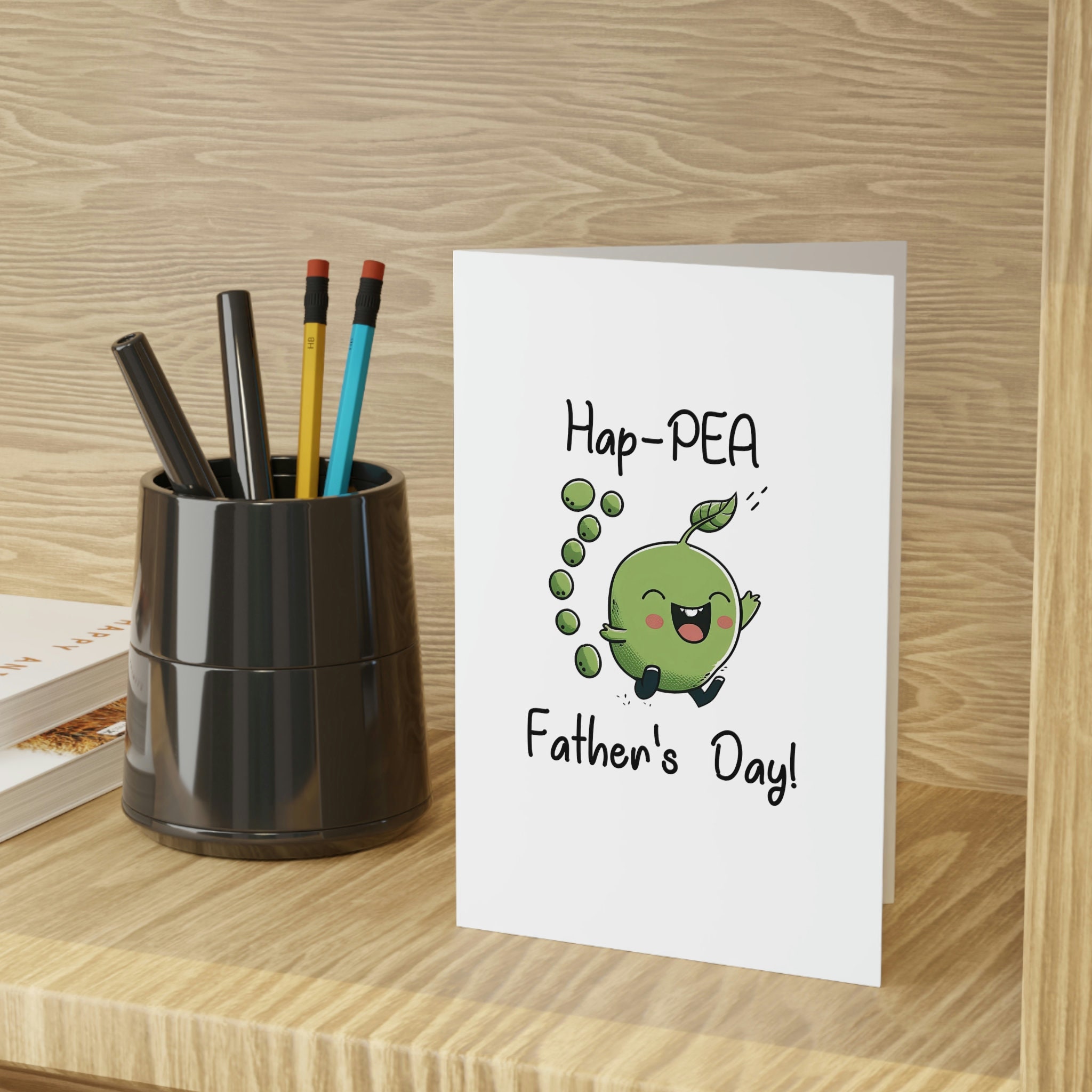 Fathers Day Card, Funny Father's Day Card, Hap-pea Fathers Day ...