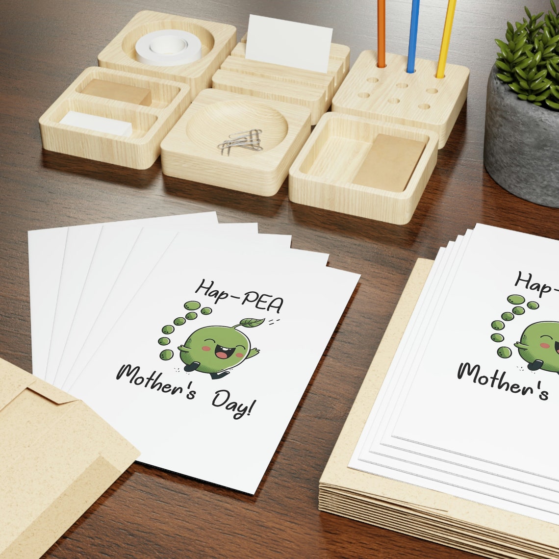Punny Mother's Day Card, Funny Mother's Day Card Hap-pea Mother's Day ...